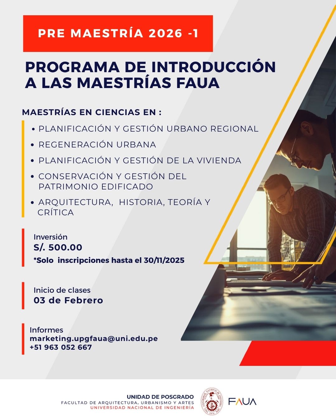 Pre- Maestría – FAUA UNI