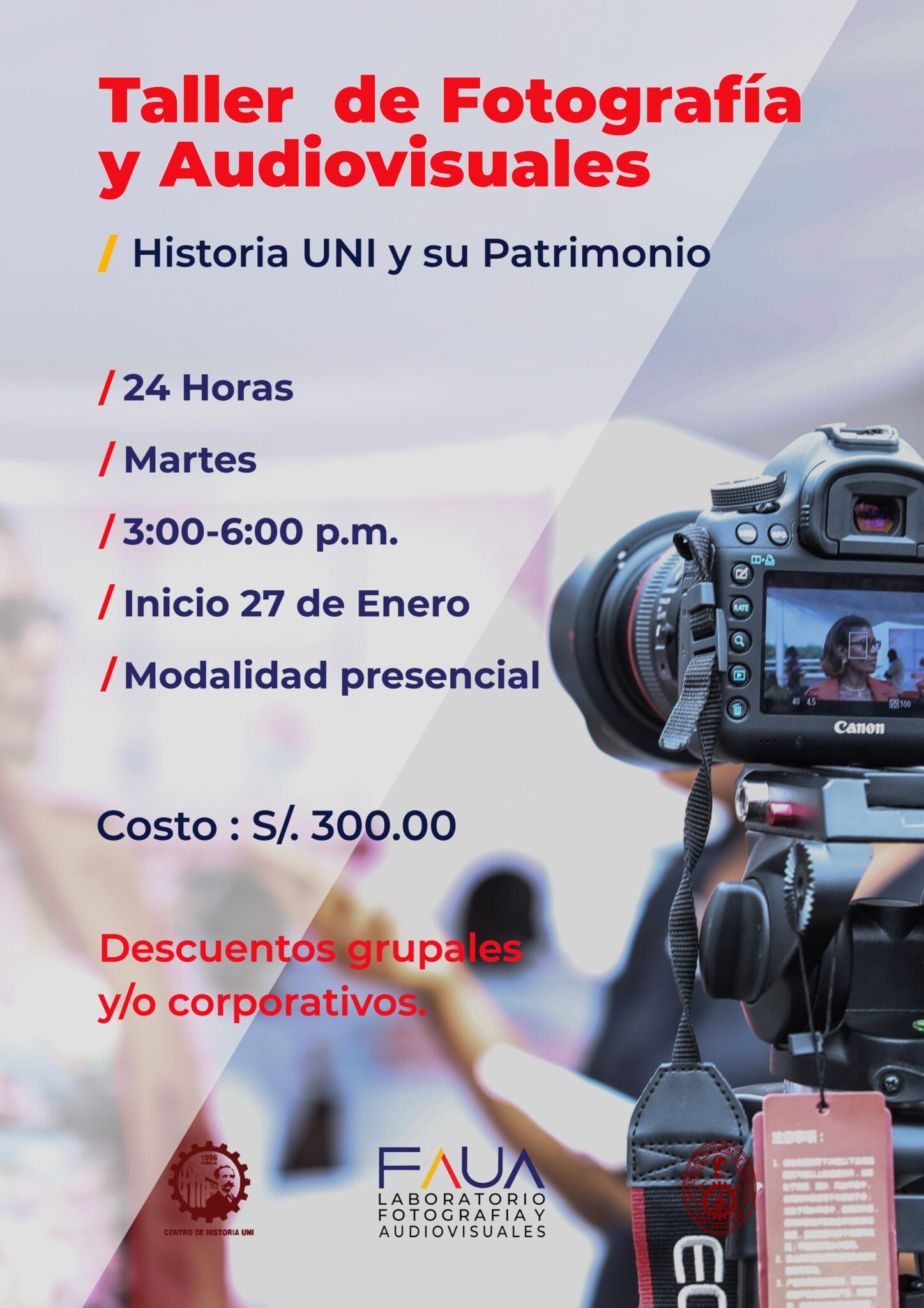 Taller de fotografía y Audiovisuales – FAUA UNI